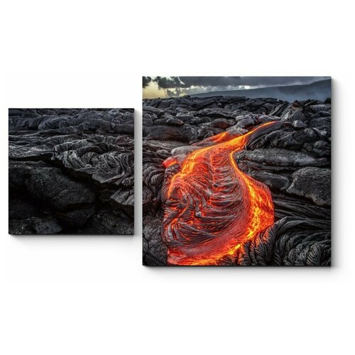 Модульная картина Удивительная лава 130x78