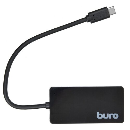 Разветвитель USB-C Buro BU-HUB4-0.2-U3.0 4порт. черный