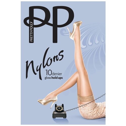 Чулки  Pretty Polly, 10 den, размер S/M/M/L, черный, коричневый