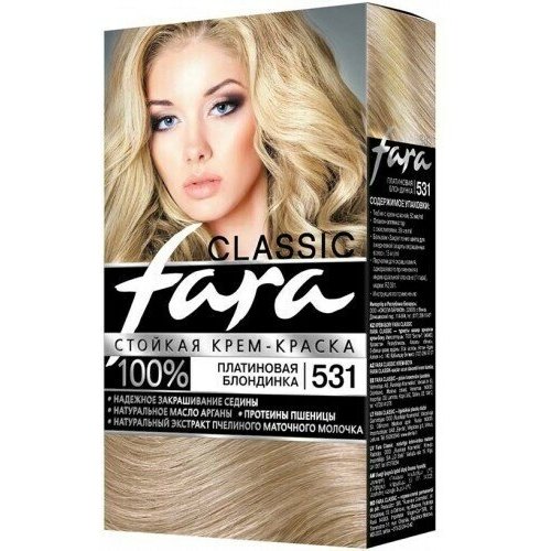 Fara Classic Краска для волос, тон 531 - Платиновая блондинка