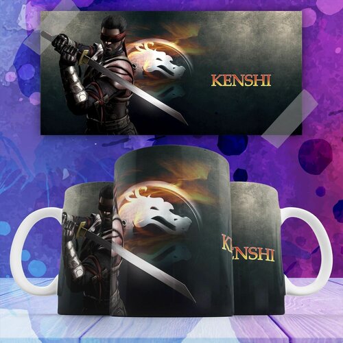 Кружка Мортал Комбат Mortal Kombat игра Кенши , на подарок с принтом 330 мл
