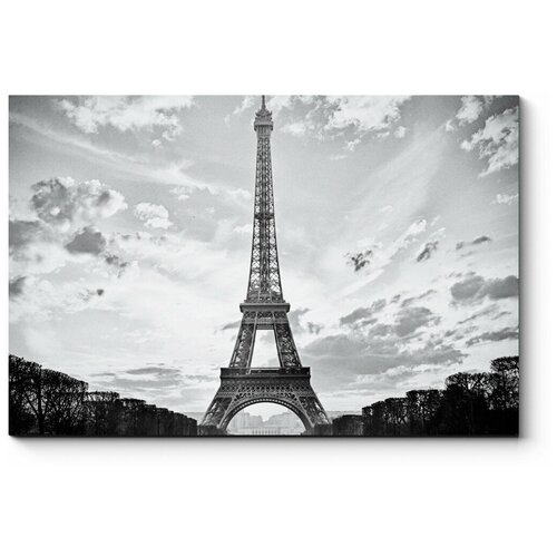 Модульная картина Черно-белый Париж 70x47