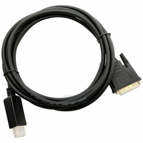 Кабель аудио-видео Buro BHP DPP_DVI-3, 1.1v DisplayPort (m)/DVI-D (Dual Link) (m), черный, 3 м