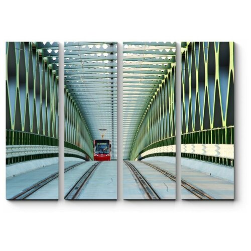 Модульная картина Братиславский трамвайный мост140x105