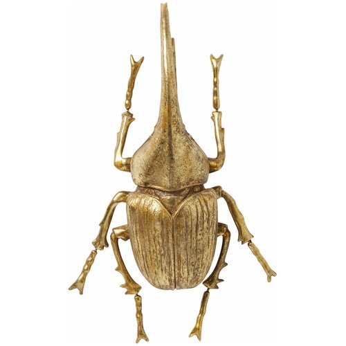 KARE Design Украшение настенное Herkules beetle, коллекция "Жук Геркулес" 27*41*14, Полирезин, Золотой