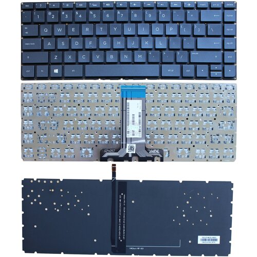 Клавиатура для ноутбука HP Pavilion 14-ab, черная, без рамки, с подсветкой