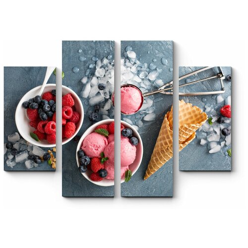 Модульная картина Домашнее мороженое 190x143