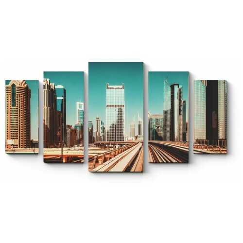 Модульная картина Дубайское метро 110x61