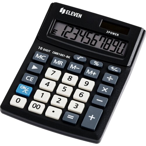 Калькулятор настольный Eleven Business Line CMB1001-BK, 10 разрядов, двойное питание, 102*137*31мм, черный