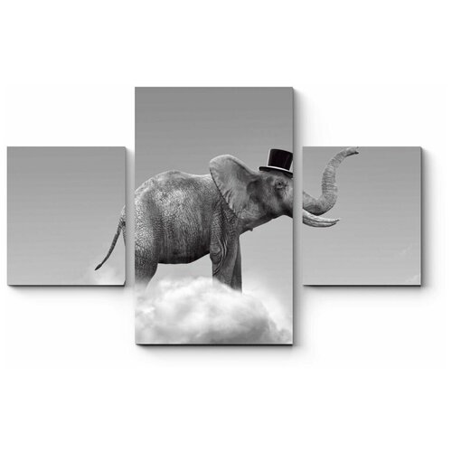 Модульная картина Летающий слон 80x52