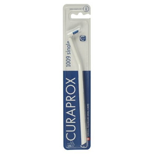 Зубная щетка Curaprox CS 1009 single, белый, диаметр щетинок 0.12 мм