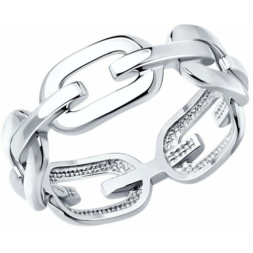 Кольцо Diamant online, серебро, 925 проба, размер 18.5