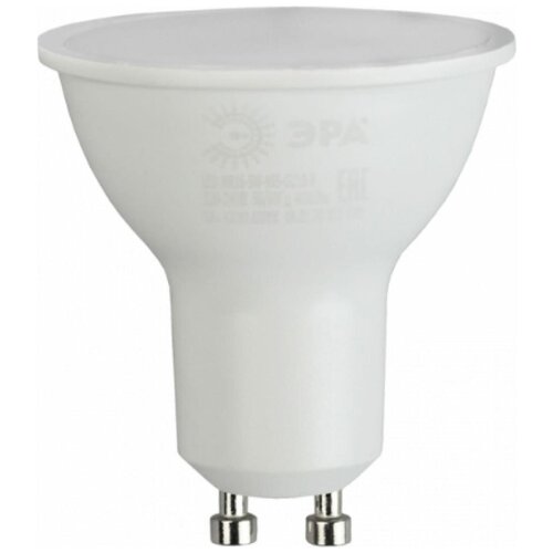 Лампочка ЭРА Лампа светодиодная GU10 11W 6500K матовая MR16-11W-865-GU10 R Б0045346