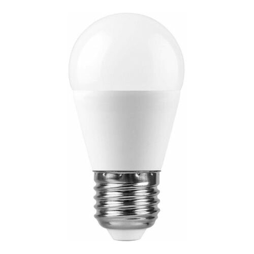 Лампа светодиодная LED 13вт Е27 белый матовый шар | код 38105 | FERON (10шт. в упак.)