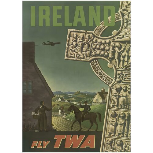 Постер / Плакат / Картина Ирландия 40х50 см в подарочном тубусе