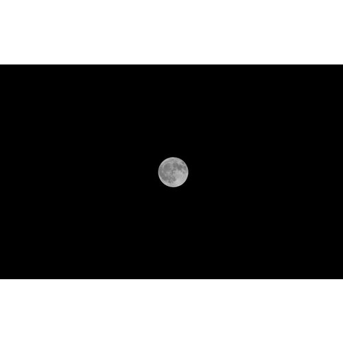 Картина на холсте 60x110 LinxOne "Луна, космос, спутник, ночь" интерьерная для дома / на стену / на кухню / с подрамником