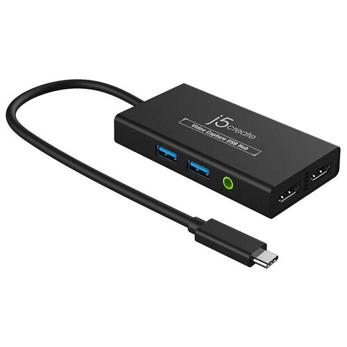 J5create HDMI-вход HDMI-выход/2xUSB-A/Jack 3.5mm/2xUSB-C JVA01