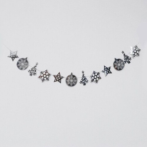 Страна Карнавалия Гирлянда «Новый год», 230 см, цвет серебряный