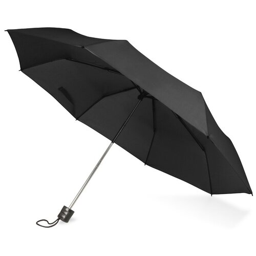 Зонт Oasis, механика, 3 сложения, купол 97 см., 8 спиц, чехол в комплекте, для женщин, черный