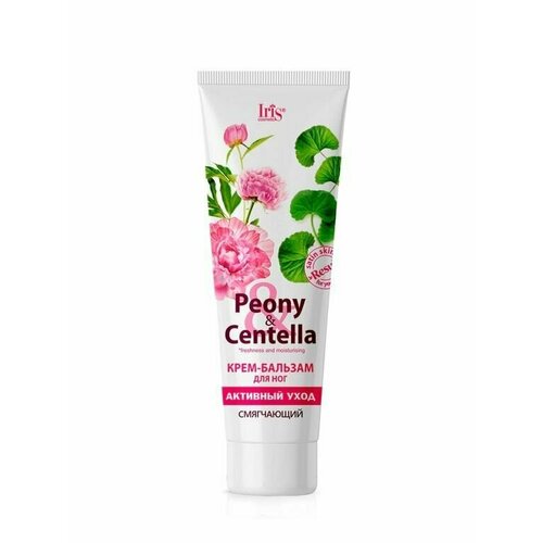 Iris Крем-Бальзам для ног Peony & Centella, Активный уход, туба 100 мл