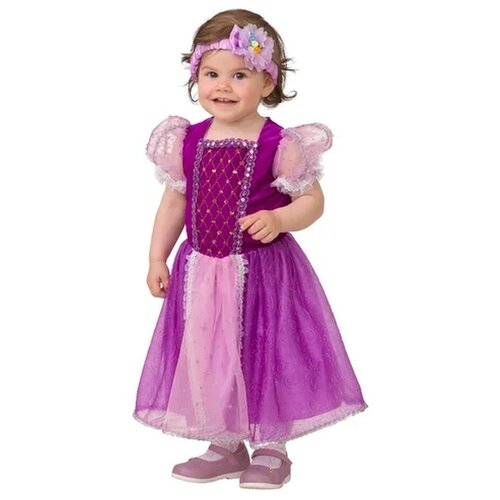 Карнавальный костюм для детей Принцесса Рапунцель текстиль Батик. рост 98 см