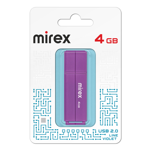 Mirex Флеш накопитель Mirex Line 4GB Фиолетовый