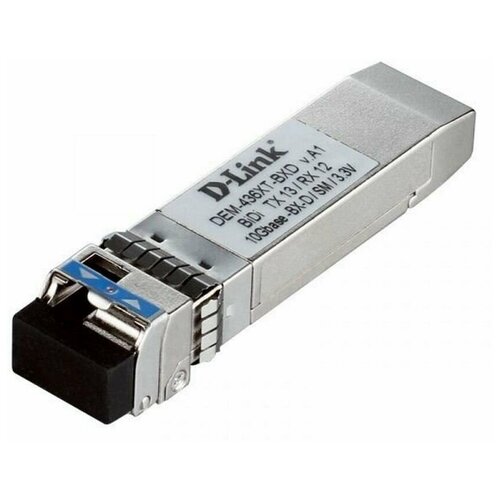 Трансивер D-Link 436XT-BXD/20KM/B2A WDM трансивер SFP+ с 1 портом 10GBase-ER для одномодового оптического кабеля (до 20 км)