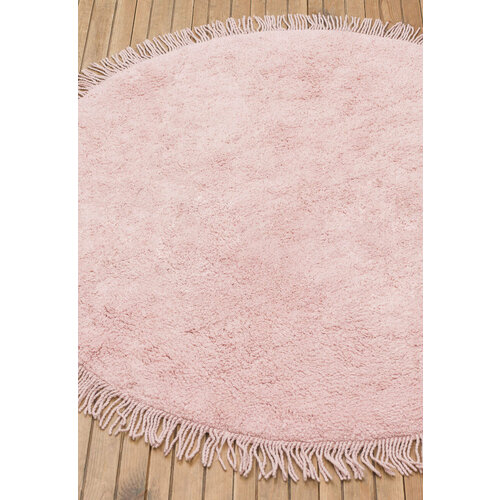 Коврик 100 на 100 см для ванной, розовый Irya Bath Loris-Pink круглый
