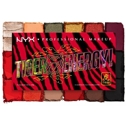 Nyx Professional Makeup, Палетка теней для лица "TIGER ENERGY!" в 12 оттенках
