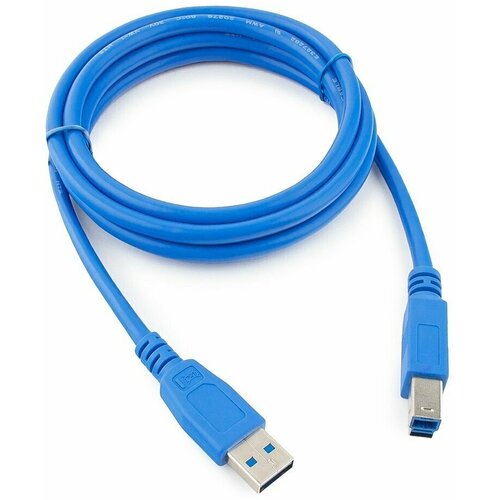 Кабель USB 3.0 Pro Cablexpert CCP-USB3-AMBM-6, AM/BM, 1.8м, экран, синий, пакет