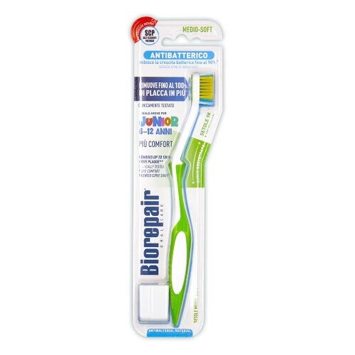 Biorepair CURVE Junior изогнутая зубная щетка, с 12 лет