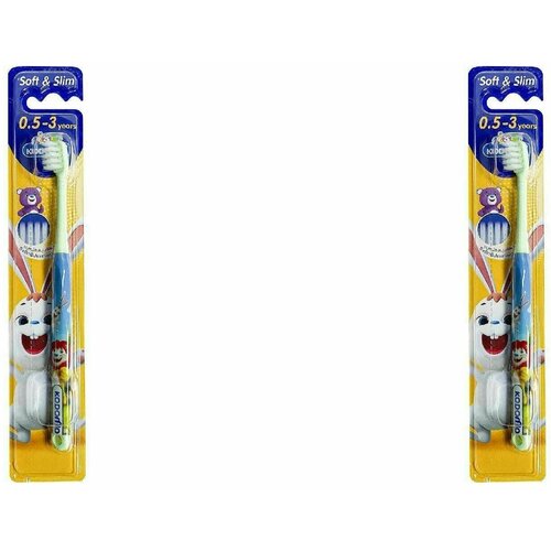 Lion Щётка зубная для детей Thailand Kodomo от 0,5 до 3 лет, 2 шт