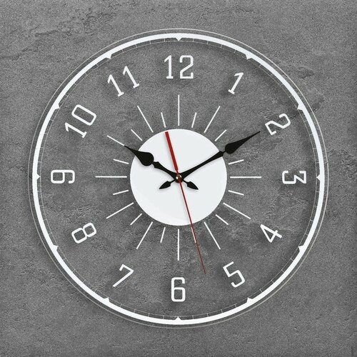 Часы настенные, серия: Интерьер, "Лофт 1", плавный ход, d-39 см