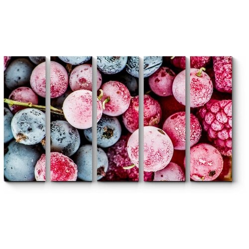 Модульная картина Ледяные ягоды 130x78