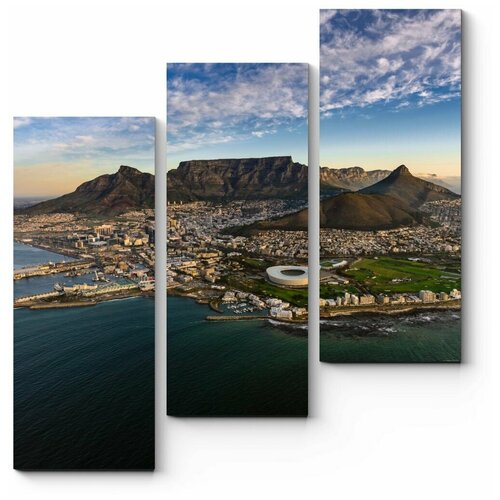 Модульная картина Потрясающая панорама Кейптауна 80x85