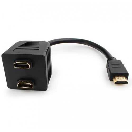 Разветвитель Cablexpert HDMI HD19F/2x19F, 1 компьютерный 2 монитора, пасcивный, Full-HD, 3D, 1.4v DSP-2PH4-002