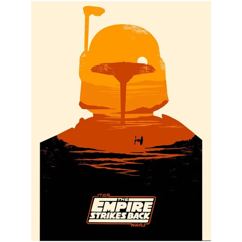 Постер / Плакат / Картина Звездные войны - Империя наносит ответный удар - иллюстрация 40х50 см в подарочном тубусе