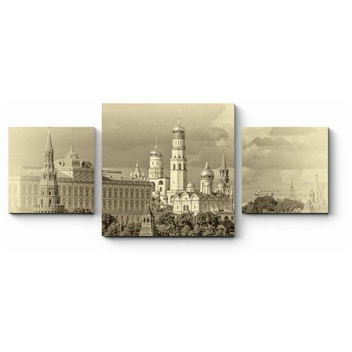 Модульная картина Черно-белая Москва 180x77