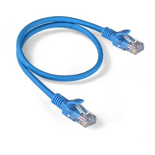 Патч-корд ExeGate UTP-RJ45-RJ45-5e-0,5M-LSZH-BL (EX286380RUS)