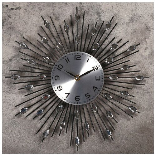Часы настенные, серия: Ажур, "Лучики", d=33 см