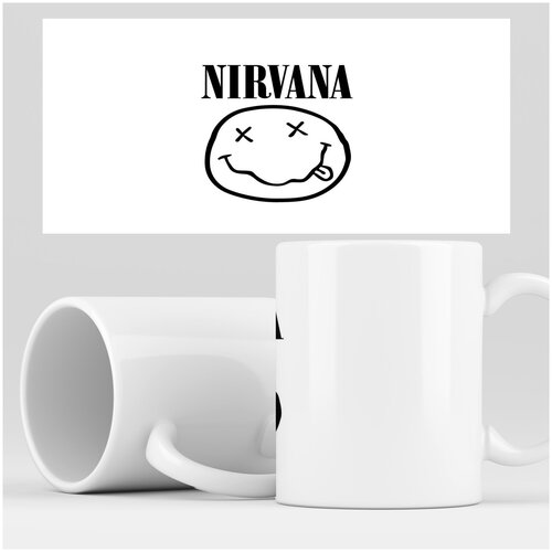 Кружка RocketCup с принтом "Нирвана" Nirvana