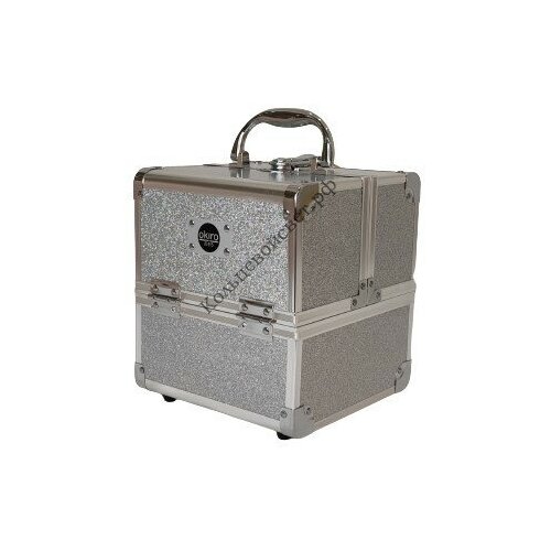 Бьюти-кейс OKIRO, 18.5х22.5х18.5 см, серебряный