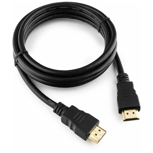 Кабель HDMI Cablexpert CC-HDMI4-6, 1.8м, v2.0, 19M/19M, черный, позол.разъемы, экран, пакет