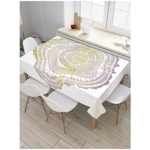 Скатерть прямоугольная JoyArty на кухонный стол "Ствол дерева" из оксфорда, 120x145 см