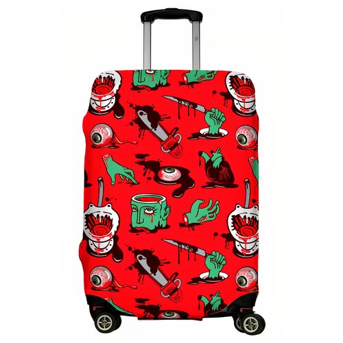 Чехол для чемодана LeJoy, размер L, красный, зеленый