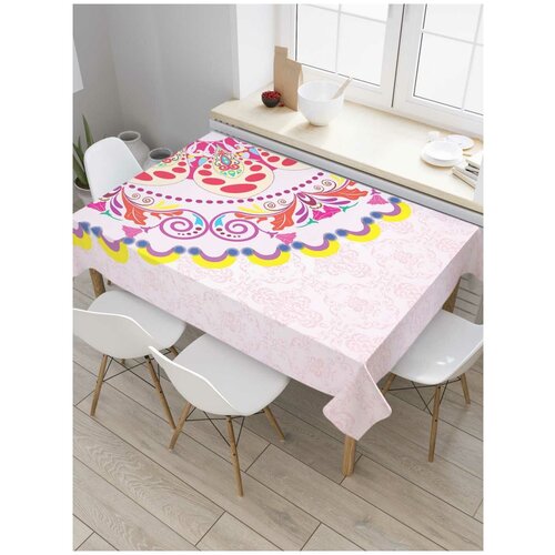 Скатерть прямоугольная JoyArty на кухонный стол "Классика орнамента" из оксфорда, 180x145 см