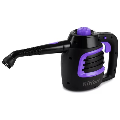 Пароочиститель Kitfort КТ-930, черный/фиолетовый