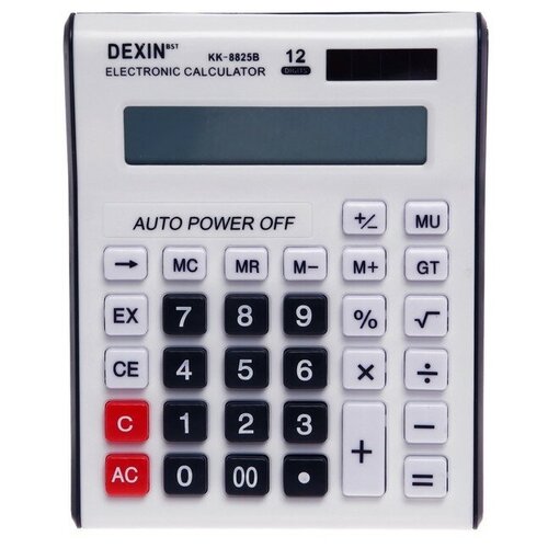 --- Калькулятор настольный 12-разрядный КК-8825В DEXIN
