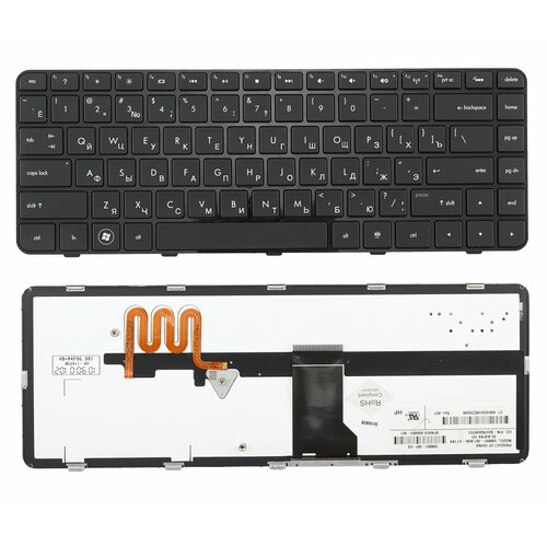 Клавиатура для ноутбука HP Pavilion dv5-2130us черная с подсветкой