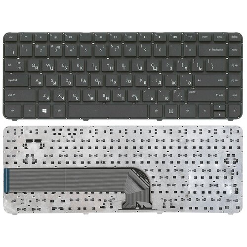 Клавиатура для ноутбука HP 0KN0-ZI1RU21 русская, черная без рамки